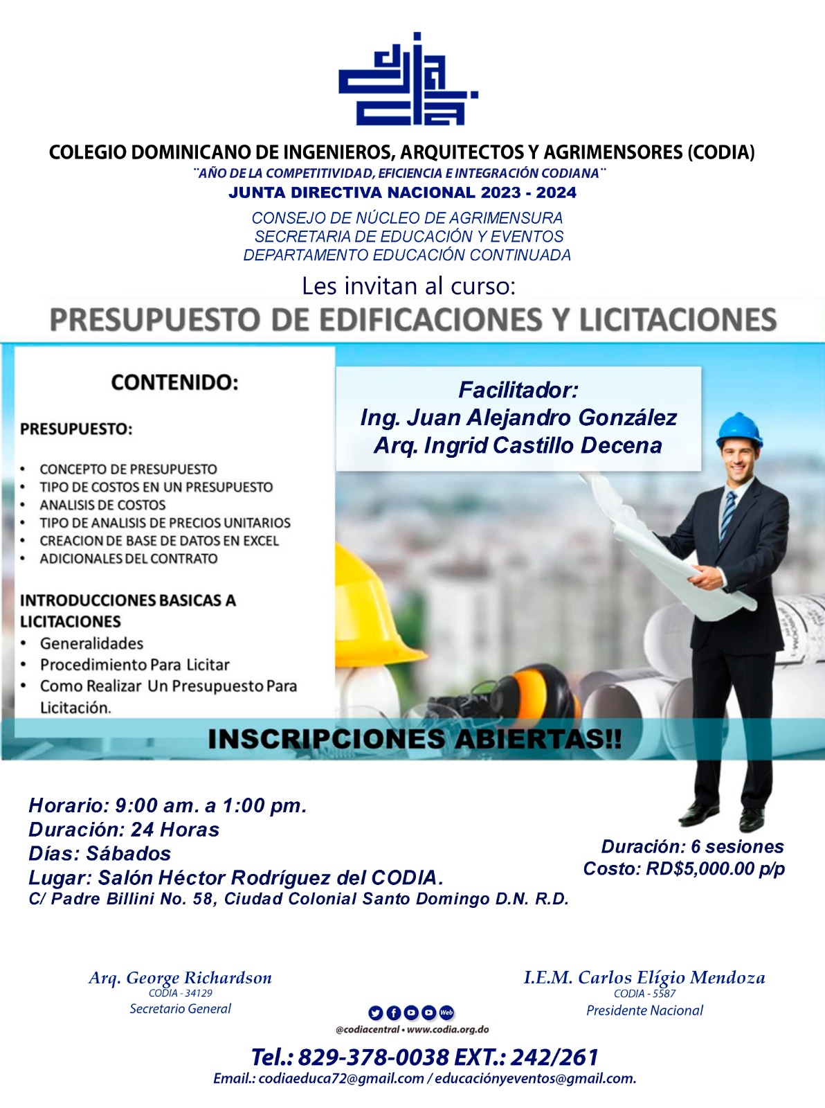 Colegio Dominicano de Ingenieros, Arquitectos y Agrimensores | CODIA ...